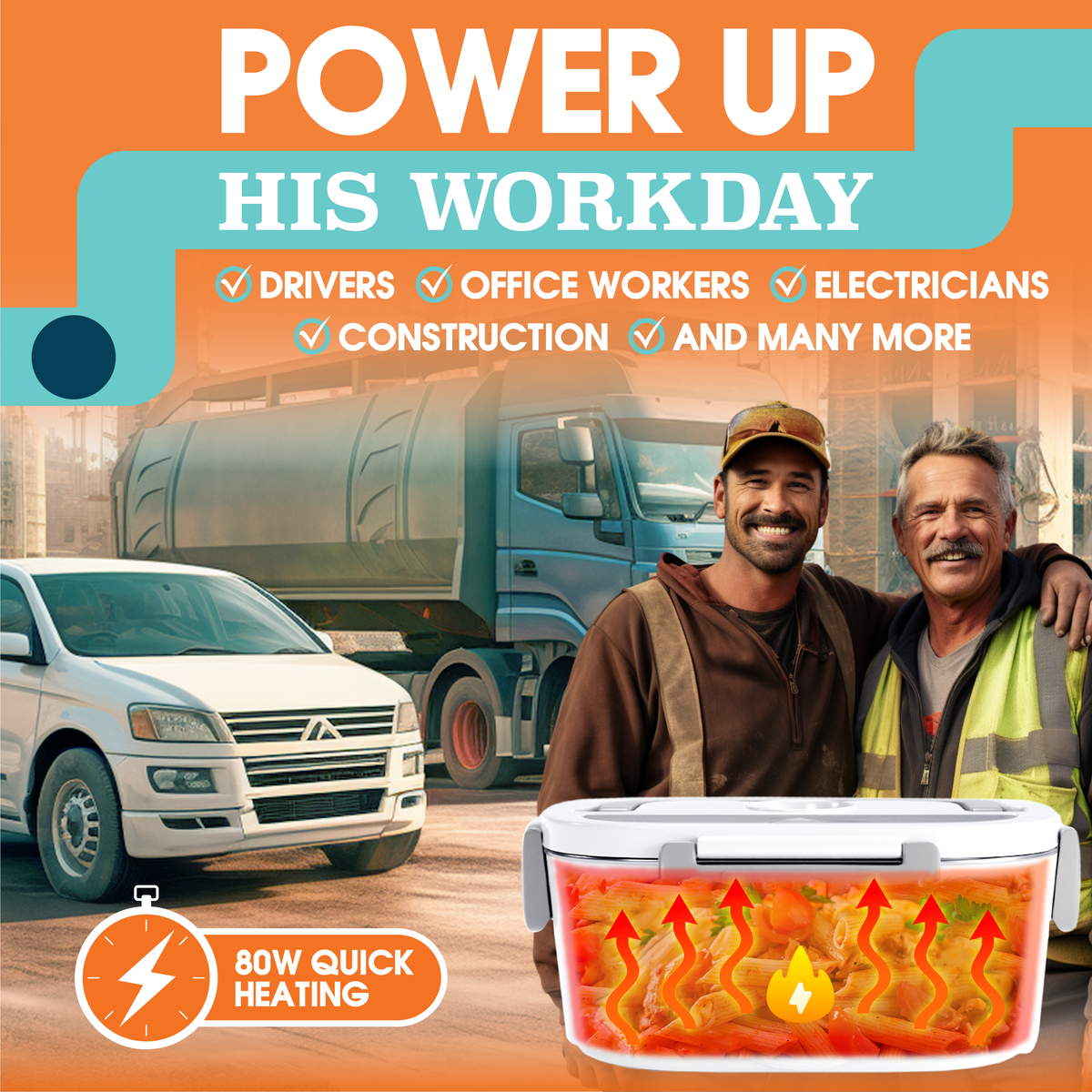 Bari Electric Lunch Box - Grey